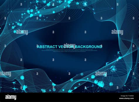 Abstract Plexus Background With Connected Lines And Dots Plexus