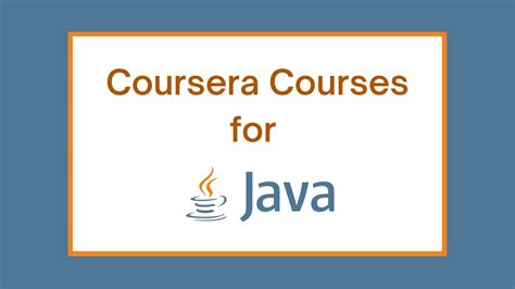 Best Java Courses On Coursera And Certifications For Beginners