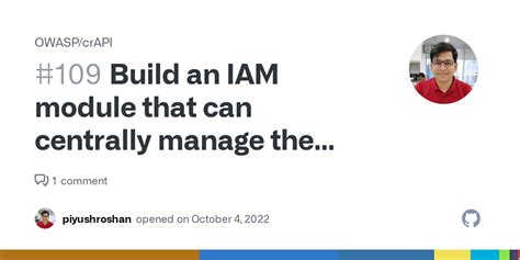 Build An IAM Module That Can Centrally Manage The Vulnerabilities Like