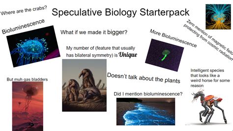 speculative biology starterpack r starterpacks starter packs