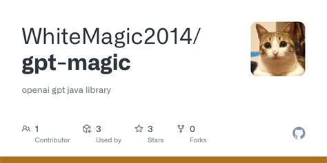 Github Whitemagic2014gpt Magic Openai Gpt Java Library