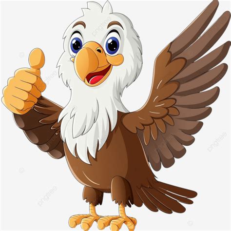 엄지손가락을 포기하는 귀여운 독수리 만화 사랑스러운 미국 미국 사람 Png 일러스트 및 이미지 에 대한 무료 다운로드 Pngtree