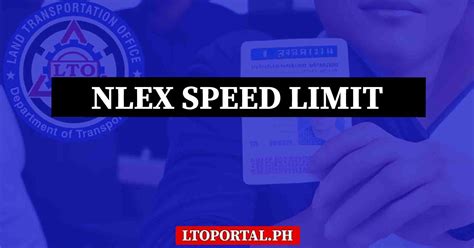 What Is The Speed Limit On The Nlex Lto Portal Ph