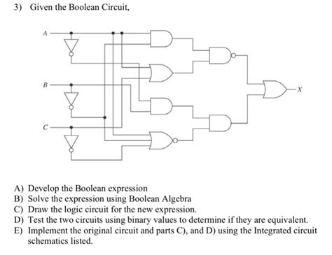 Solved 3 Given The Boolean Circuit A Develop The Boolean Chegg Com