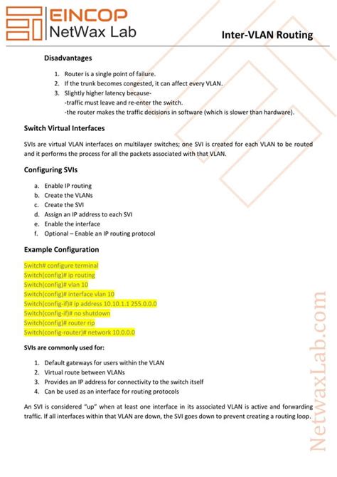 Inter VLAN Routing PDF Computer Networking Computing