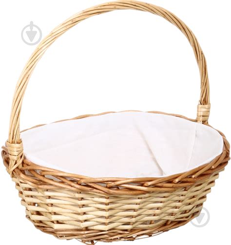 ᐉ Кошик плетений з текстилем 40х30х14 36 см Rl24 23t 2 • Краща ціна в