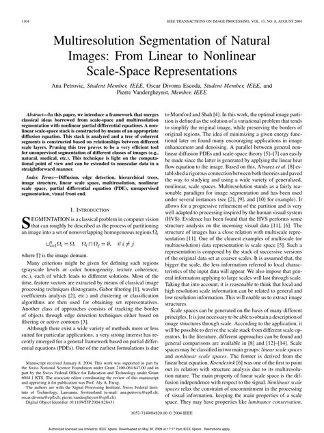 pdf ieee transactions on image processing vol xx no xx month xx 1 multiresolution
