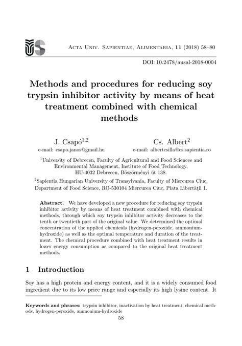 How Do You Remove Trypsin Inhibitors From Food QAQooking Wiki