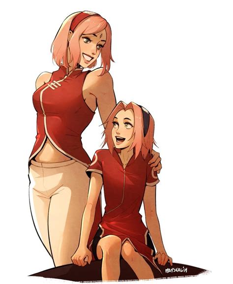 Sakura Uchiha Com A Sakura Haruno Sakura Haruno Sakura Boruto