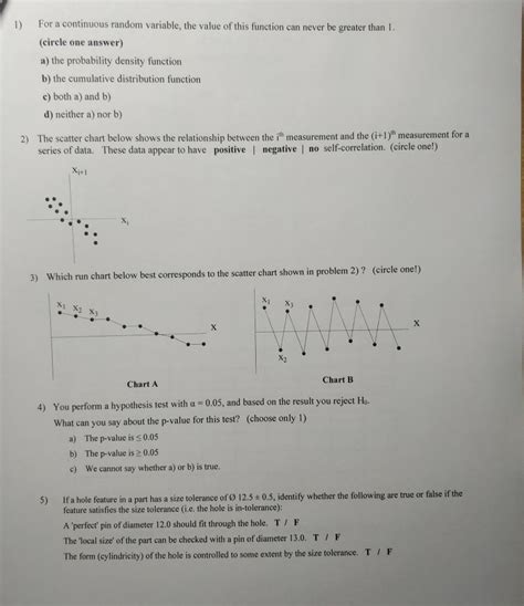 Solved 1 For A Continuous Random Variable The Value Of Chegg