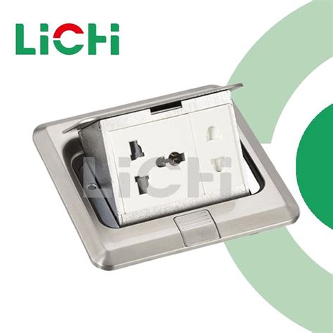 High Quality Floor Socket Kitchen Stainless Steel Aluminum Alloy Hidden Pop Up Socket Metal