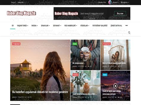 Haber Ve Magazin Blog Scripti Ücretsiz İndir Phpaspscript Php Asp