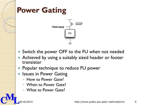 Ppt Temperature And Process Variations Aware Power Gating Of