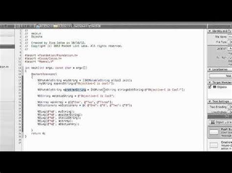 How To Create Objects In Objective C Youtube