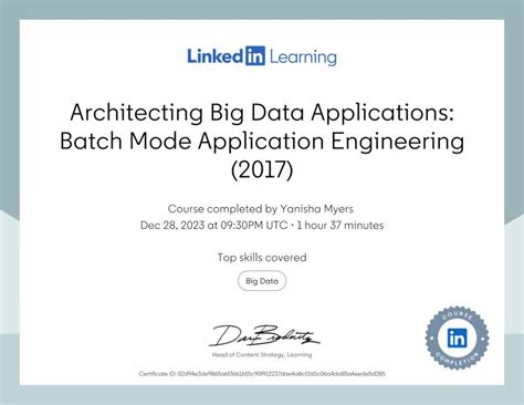 Yanisha Myers On Linkedin Certificate Of Completion