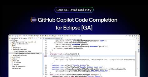 Code Completion In Github Copilot For Eclipse Is Now Generally