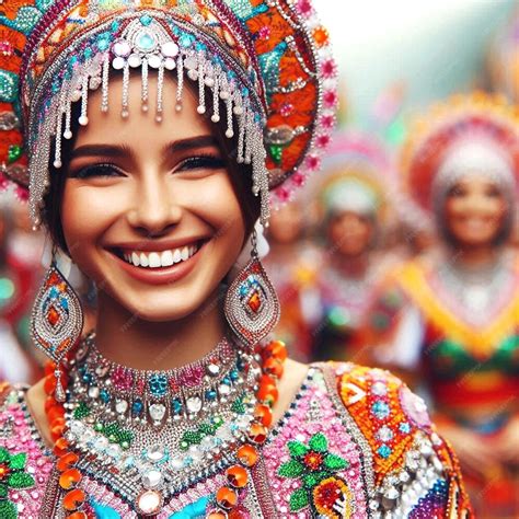 Women In Vibrant Traditional Attire Embracing Cultural Festivity