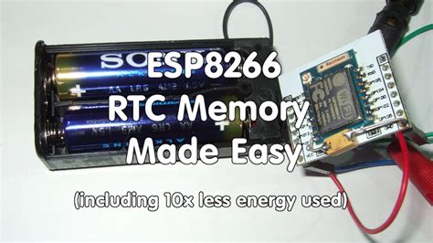 60 How To Use The Rtc Memory In Esp8266 And Reduce Power Consumption By Factor Of 10 Tutorial