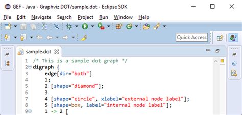 editing graphviz dot files with the gef dot editor