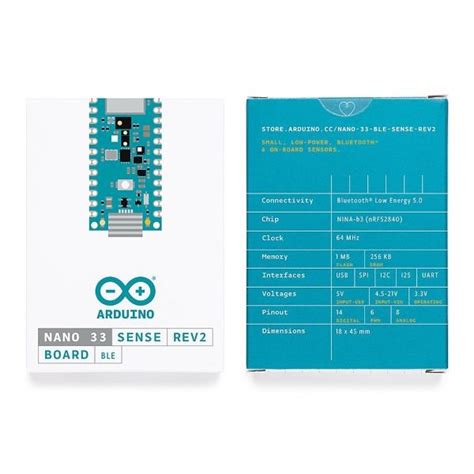 Arduino Nano 33 Ble Sense Rev2 Digiware Store
