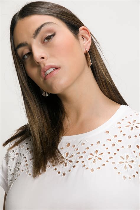 Eyelet Top Plus Size Plus Sizes Ulla Popken