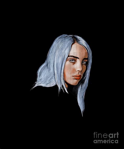 Billie Eilish Potrait Digital Art By Gretchen Lam Pixels