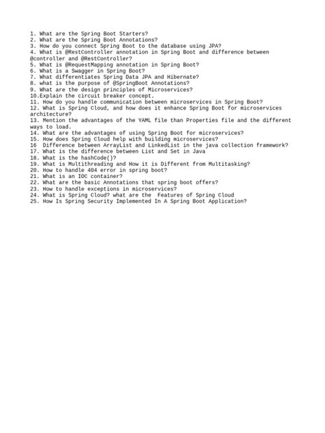 25 Java Spring Springboot Pdf Computers