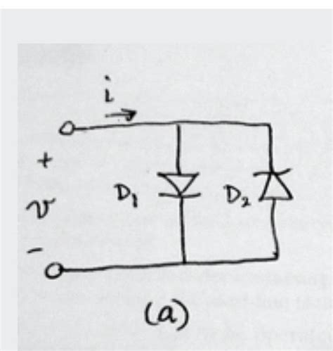 Solved In Figure A The Diode That Conducts Is The Chegg Com