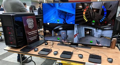 Local 4 Player Split Screen On 4k 55 OLED Using Virtualization Remake Of My 2017 ExtravaLANza