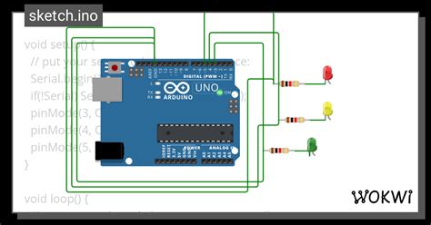 Traffic Light Simulation Wokwi Esp32 Stm32 Arduino Simulator