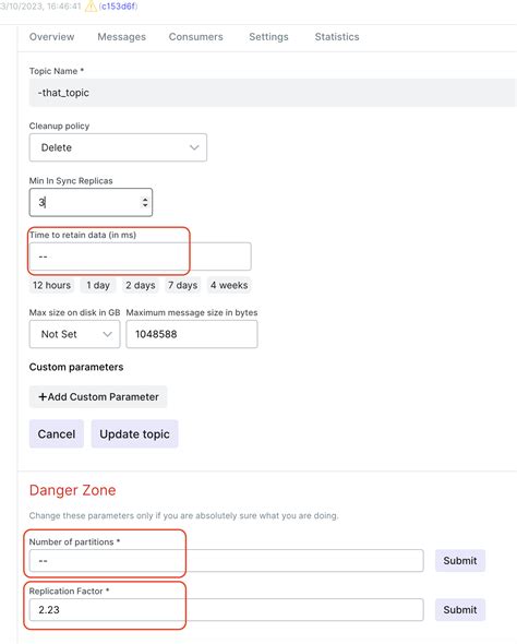 Frontend Topic Createedit Forbid Entry Of Into Time To Retain Data Number Of