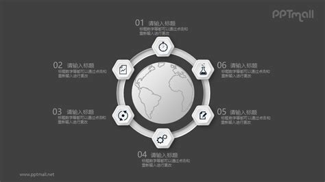 地球仪分析ppt素材图示下载 Pptmall