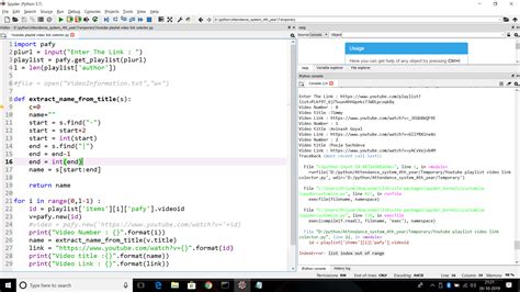 Python I Am Getting Error When I Am Trying To Get Video Links Of