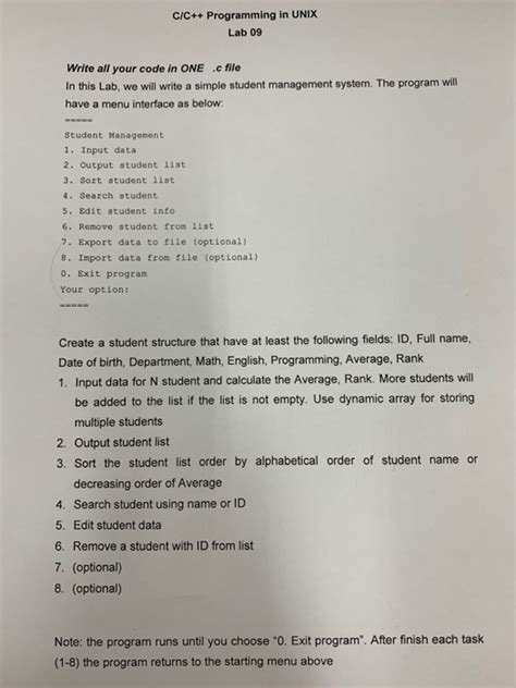Solved Please Help Me From 1 To 8 In One File In C