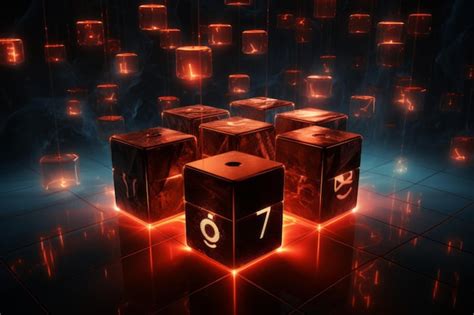 Premium Photo Mysterious Illumination Decoding The Enigmatic Lightbulb Cube With Question Marks