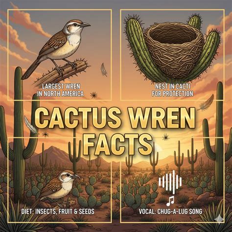 Cactus Wren Facts Diet Adaptations Sounds Guide Birds News