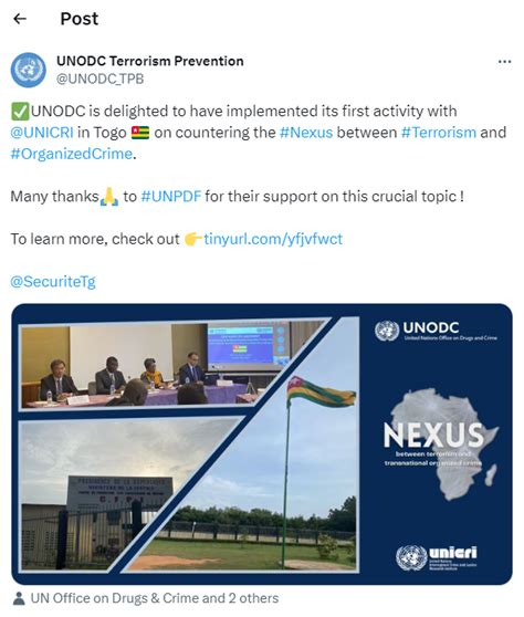 Strengthening States Capacities To Address The Nexus Between Terrorism And Organized Crime In