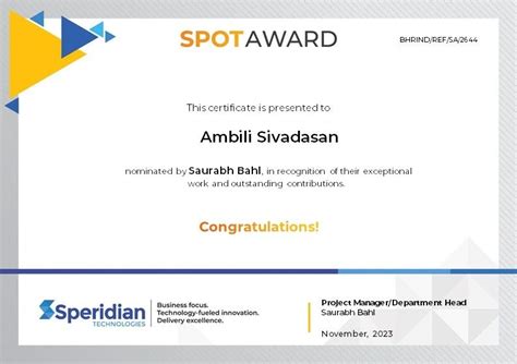 Ambili Sivadas On Linkedin Thank You Team For This Recognition And Motivating To Do More Special
