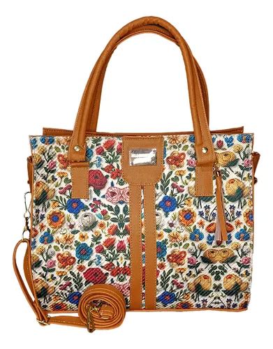 Bolsa Mujer Cassaba Diana 98 Yute Sintético Vegana Meses Sin Interés