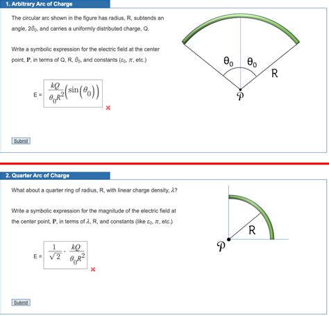 Solved The Circular Arc Shown In The Figure Has Radius R Chegg