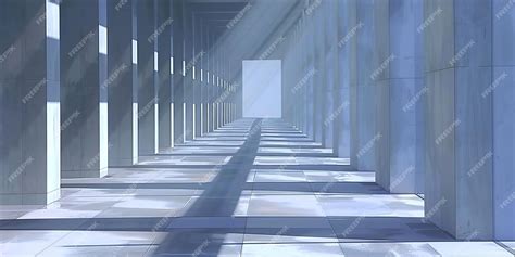 White And Grey Abstract Rectangles Perspective Background Wallpaper