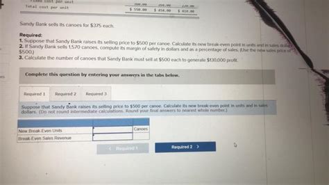 Solved 4 E6 6 Algo Identifying Break Even Point Analyzing Chegg Com