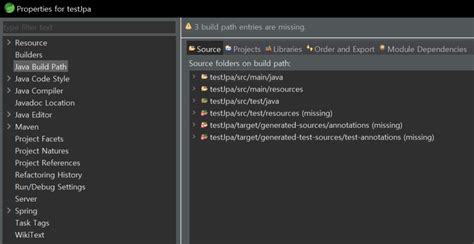 STS maven build 오류처리 cannot nest inside to enable the nesting exclude Boot Dashboard