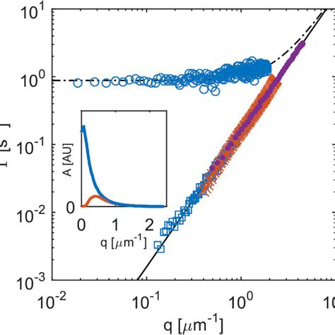 Decorrelation Rates As A Function Of The Wave Vector Q Obtained From