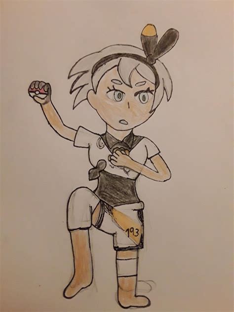 I Tried Drawing Bea What Do You Think Critiques Are Welcome R Pokemonswordandshield