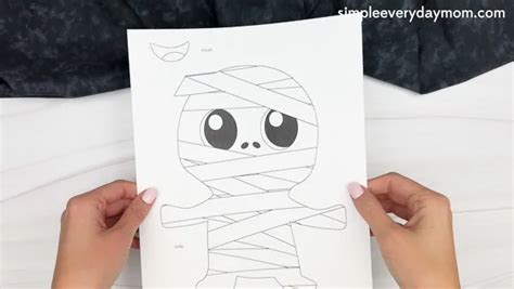 Candy Corn Mummy Craft Free Pdf Template