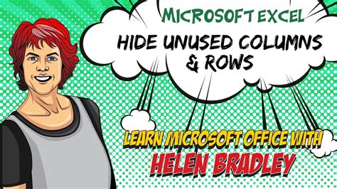 Excel Hide Unused Rows And Columns Show Only Used Cells Youtube