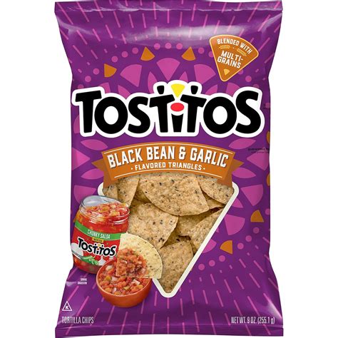 Buy Tostitos Tortilla Chips Black Bean And Garlic Flavored Triangles