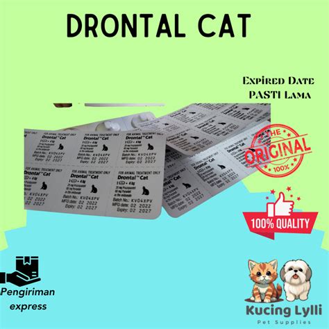 Drontal Cat 1 Tablet Drontal Cat Deworming Medicine Worm Medicine