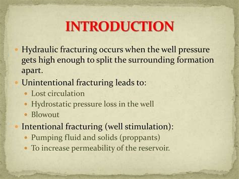 Basic Hydraulic Fracturing Pptx